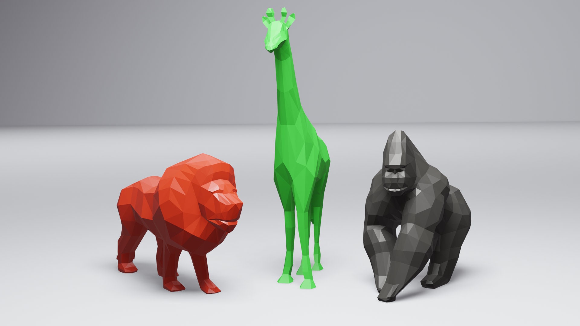 Low Poly African Animal Collection Archivos STL de impresión 3D - Etsy ...