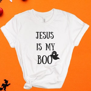 Jesus is My Boo Christian Halloween Shirt Jesus Halloween Spooky Shirt ...