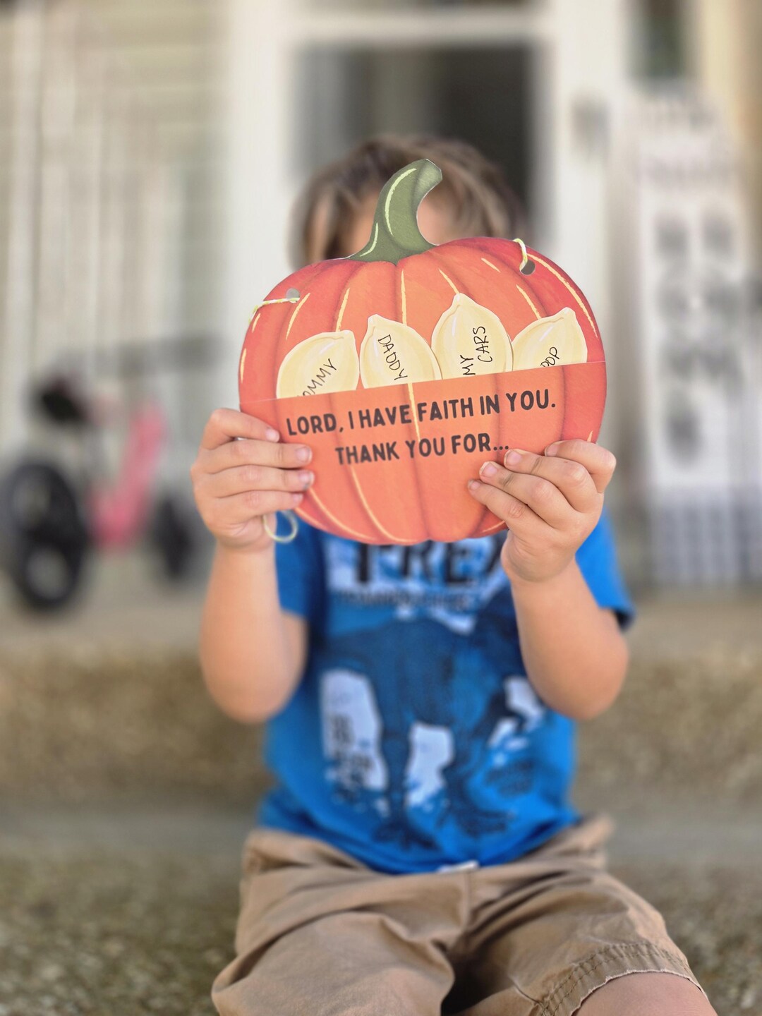 Pumpkin Bible Lesson Craft Fall Printable Kindergarten Craft Sunday ...