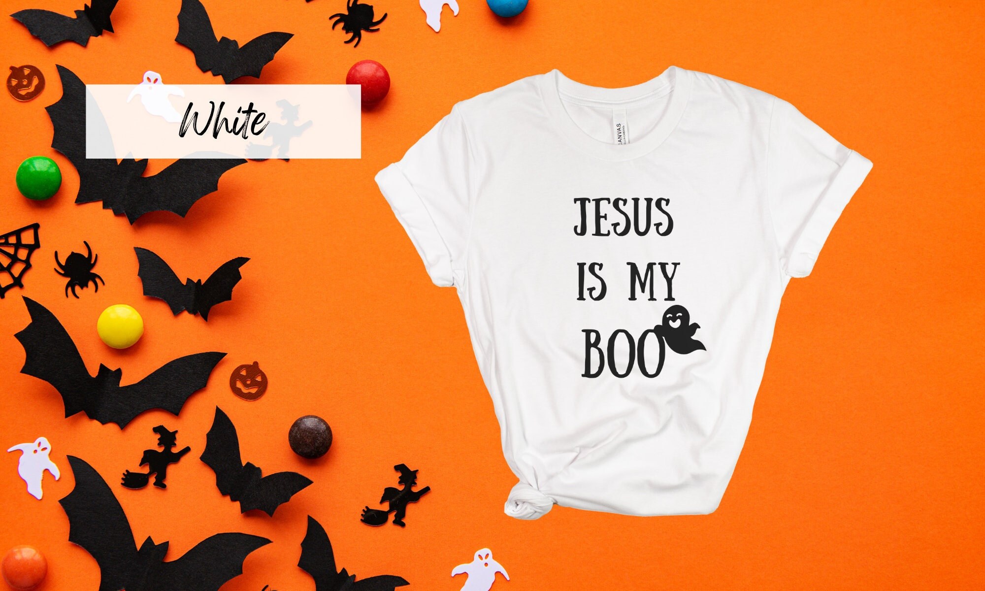 Jesus is My Boo Christian Halloween Shirt Jesus Halloween Spooky Shirt ...