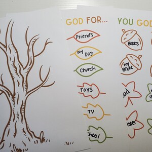 Thankful Tree Christian Activity Sunday School Crafts Thanksgiving ...