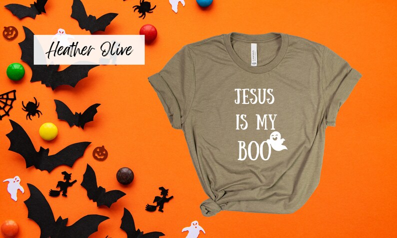 Jesus is My Boo Christian Halloween Shirt Jesus Halloween Spooky Shirt ...