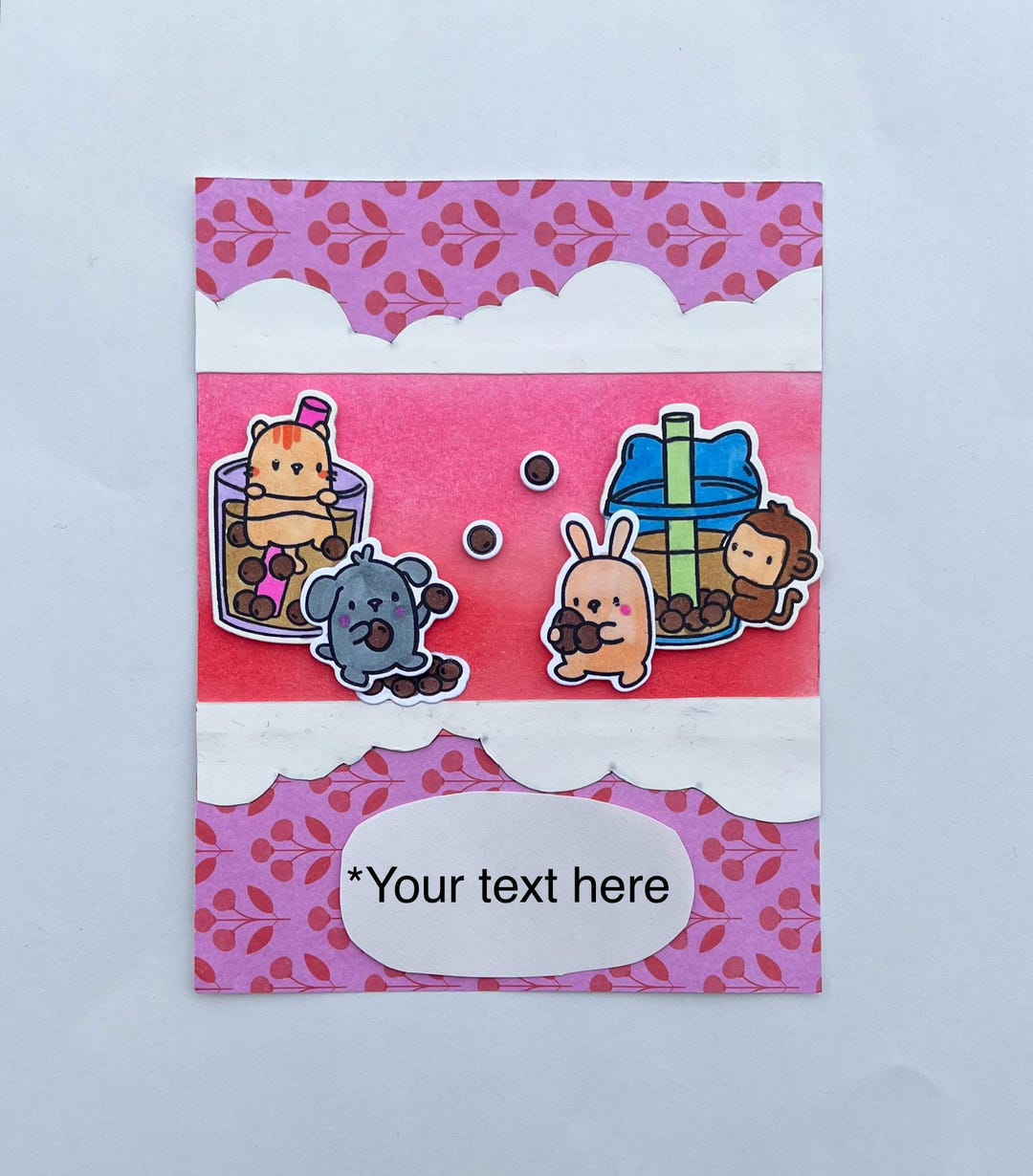 Boba Milk Tea Gifts Boba Pearls Boba Cards Boba Animals Animals and ...
