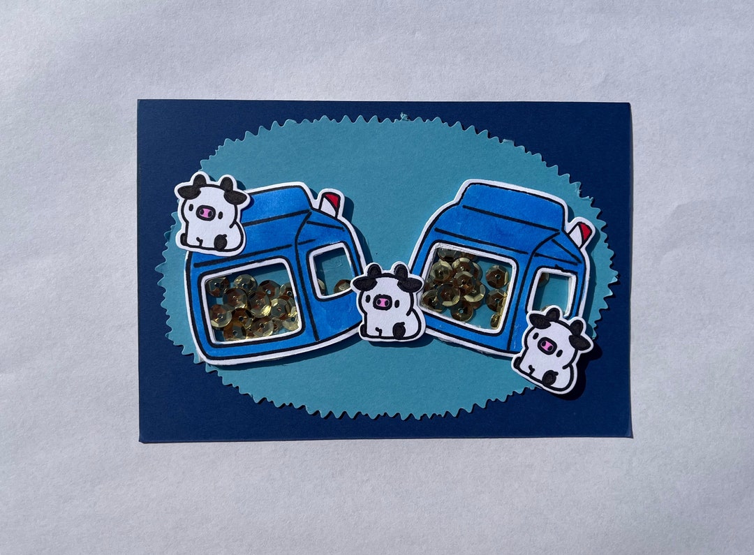 Cow Birthday Card Cow Gifts Handmade Card for Birthday Handmade Card ...