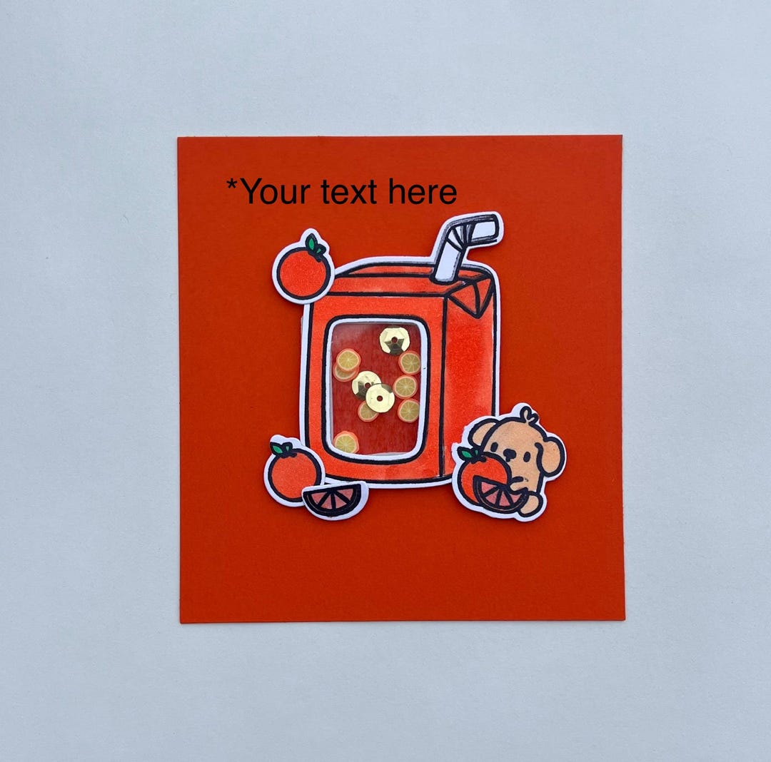 Animals and Juice Card Orange Juice Orange Gifts Orange Lover Gifts ...