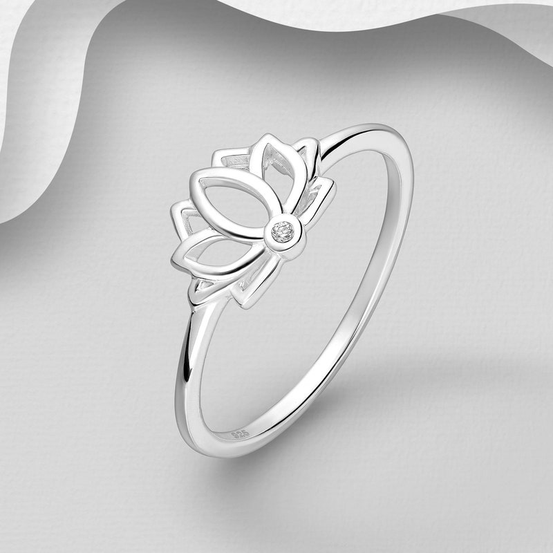 Lotus Ring - Etsy