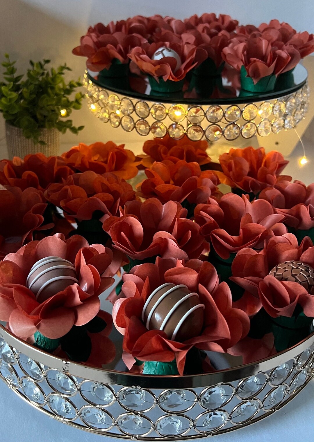 40 Units/terracotta Wrappers/ to Accommodate Chocolates, Truffles ...