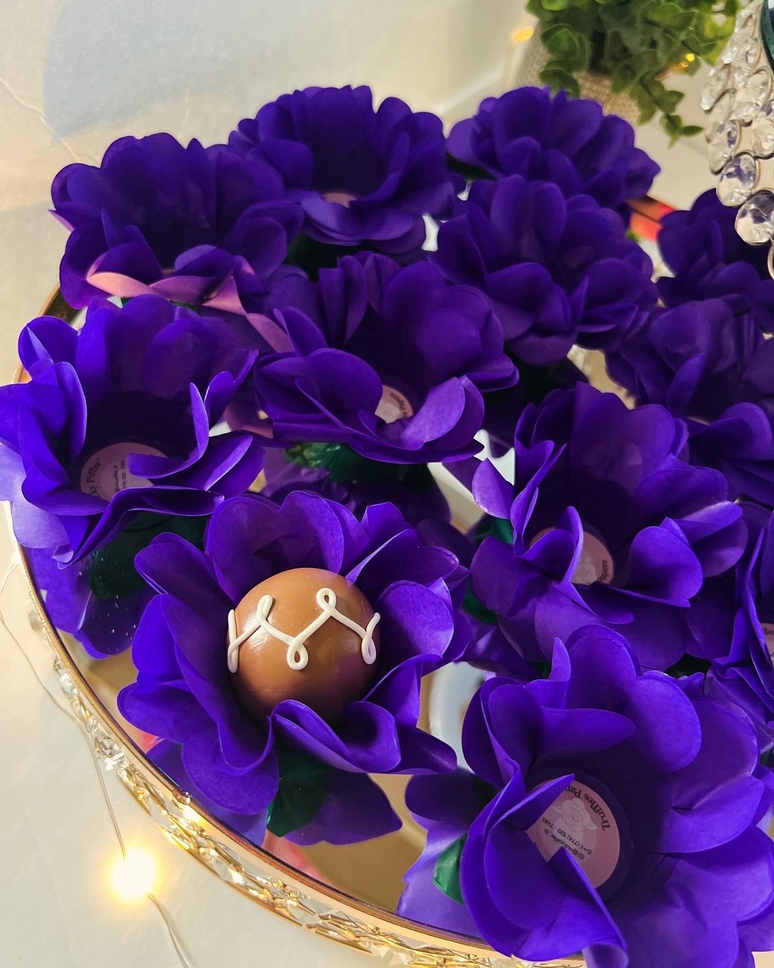 40 Units /roxo Purple Wrappers/ to Holding Chocolates, Truffles ...