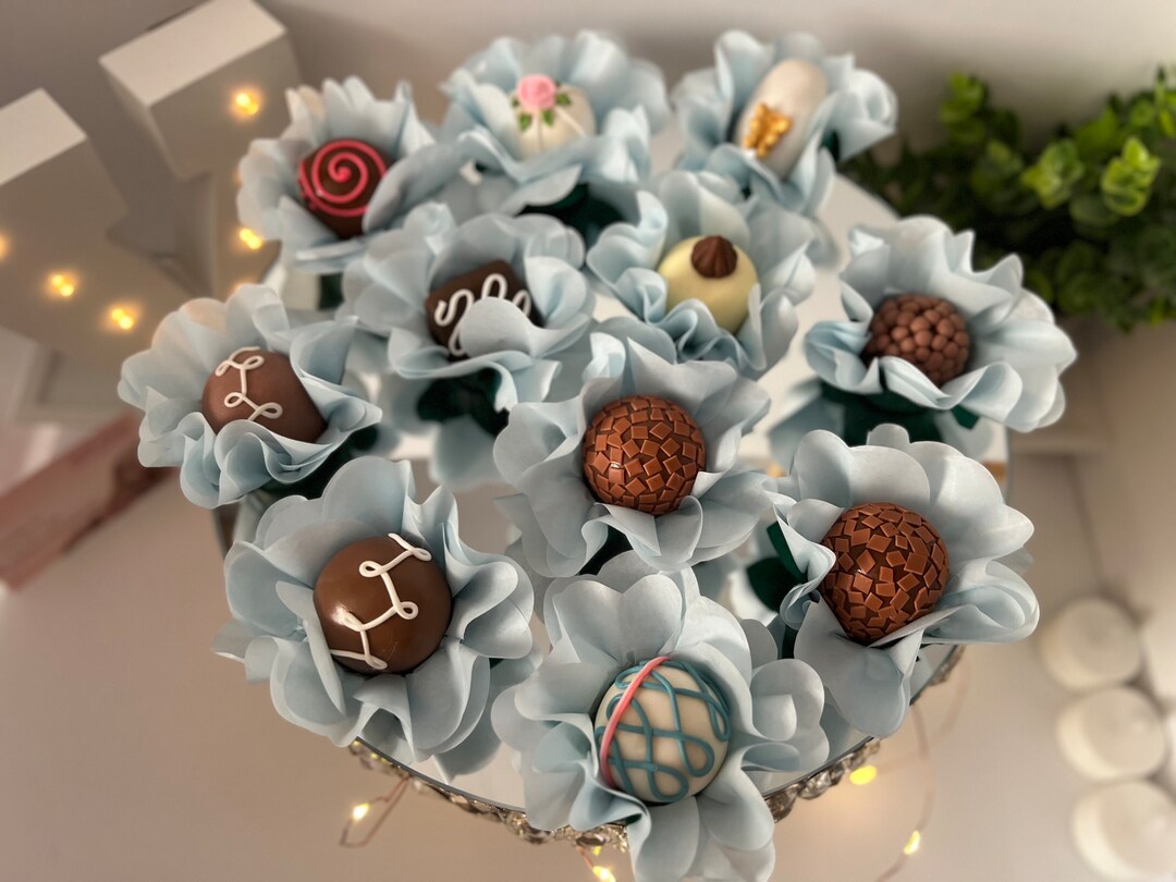 30 Units /baby Blue Light/azul Bebezinho/ to Hold Chocolates, Truffles ...