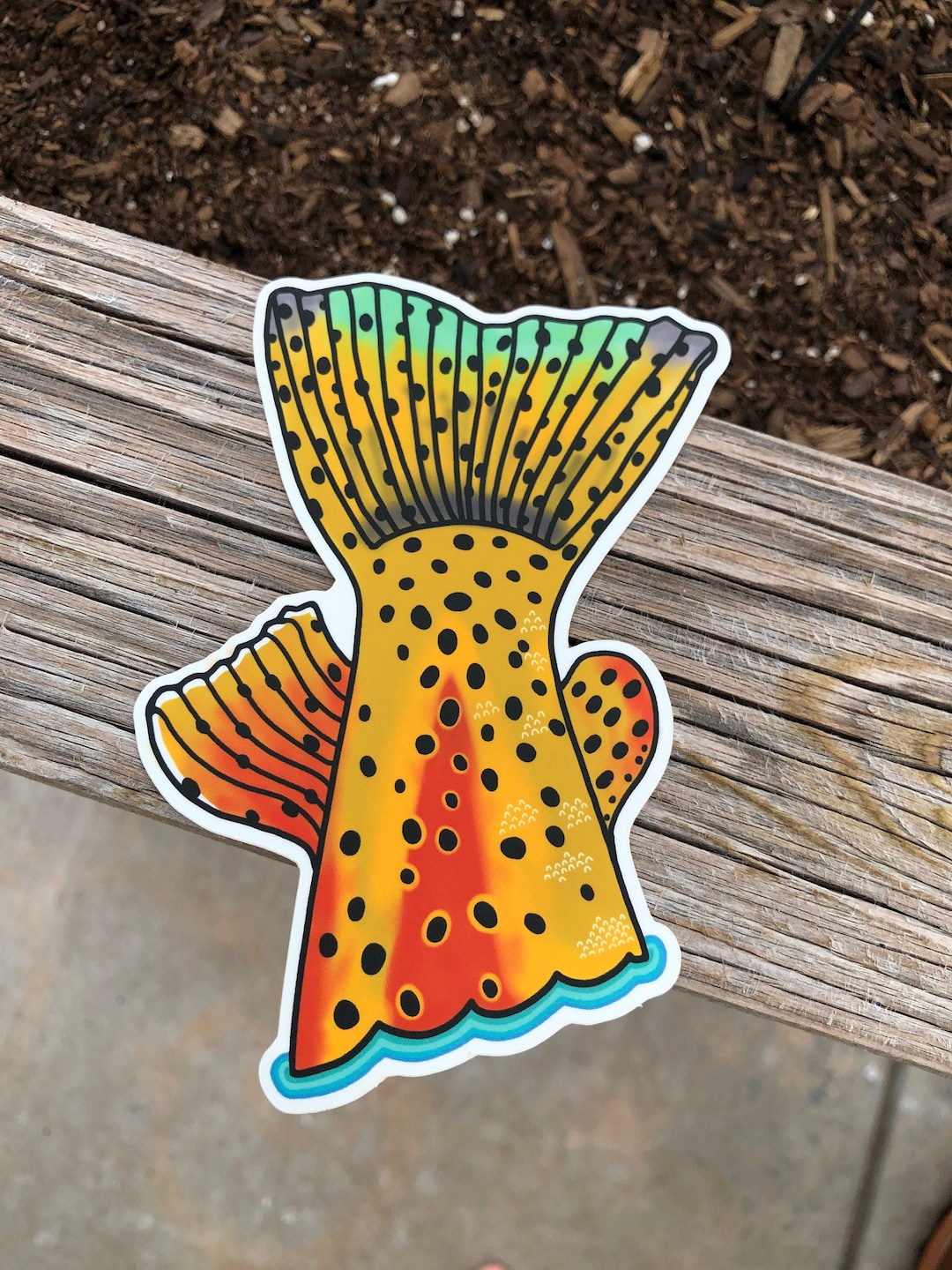 Diving Cutthroat Sticker - Etsy