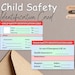 Editable Child Emergency Identification Card L Important Contact for ...