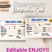 Editable Child Safety Identification Card L Important Contact for ...