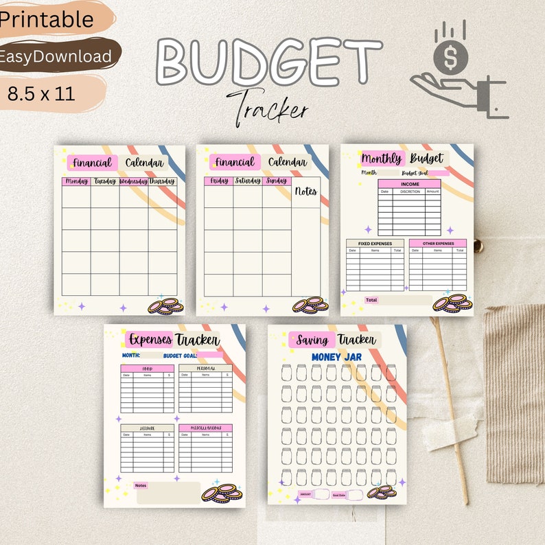 Track Your Spending, Use This Planner for a Budget,expenses Tracker ...