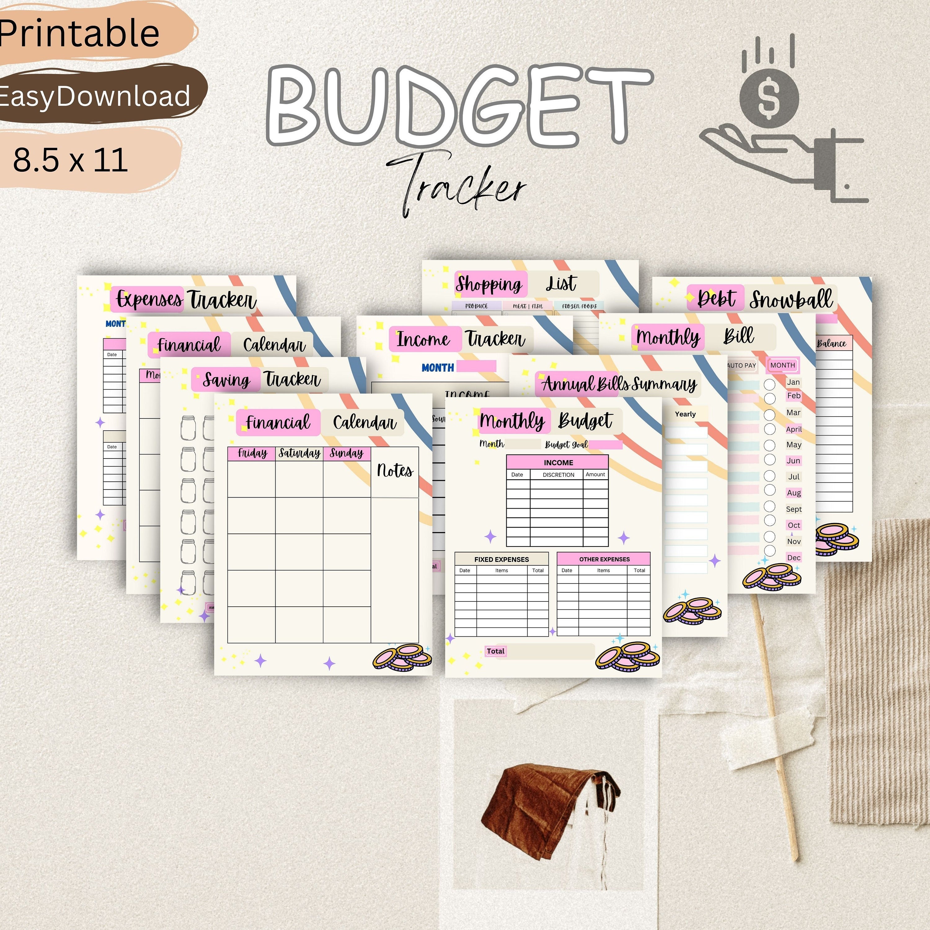 Track Your Spending, Use This Planner for a Budget,expenses Tracker ...