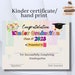 Editable Graduation Completion Certificate L Hand Print Craft L ...