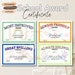 10 Award Editable Kids Year School Certificate. Editable and Printable ...