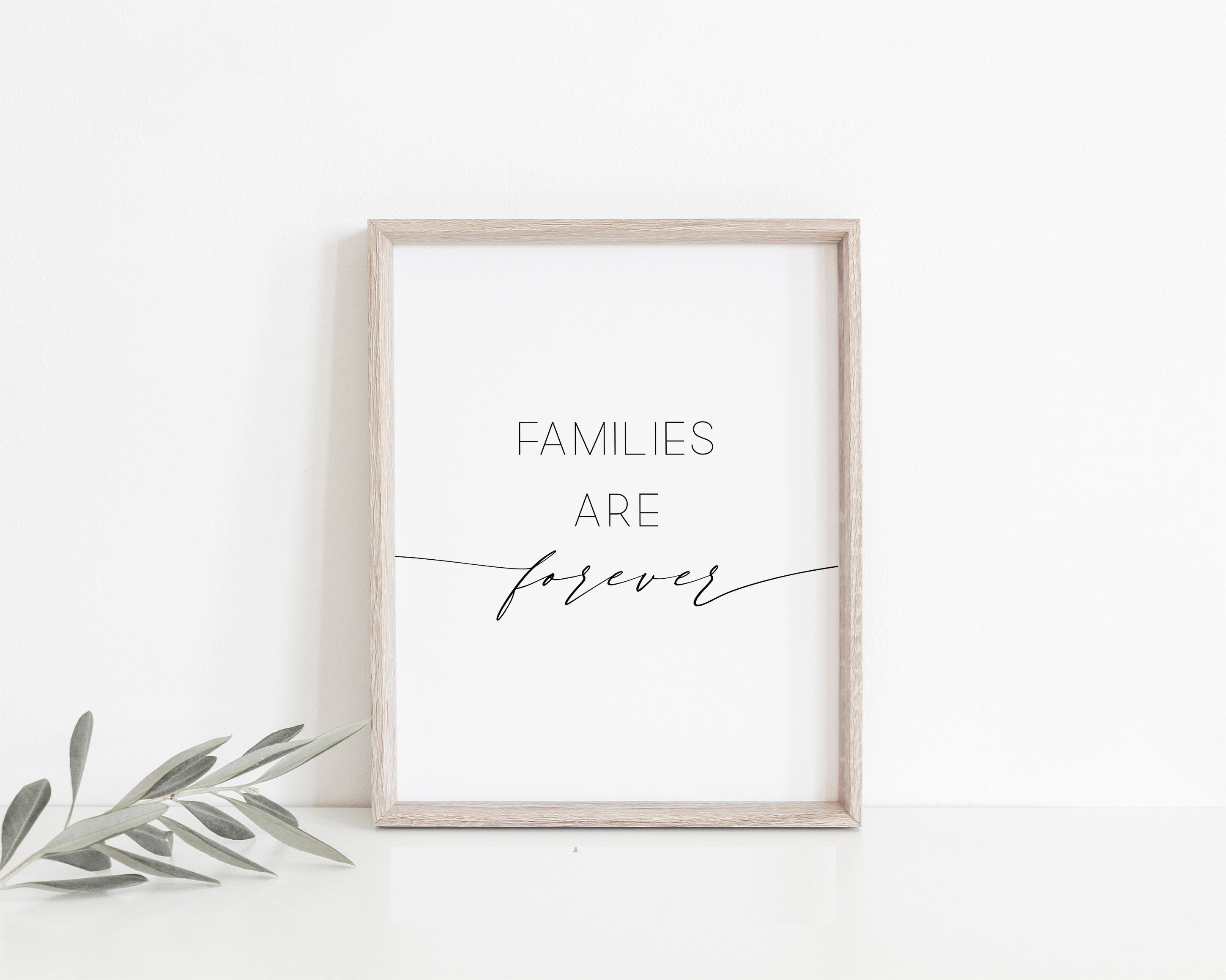Families Are Forever Printable Wall Art, Rustic, Printable, LDS Quotes ...