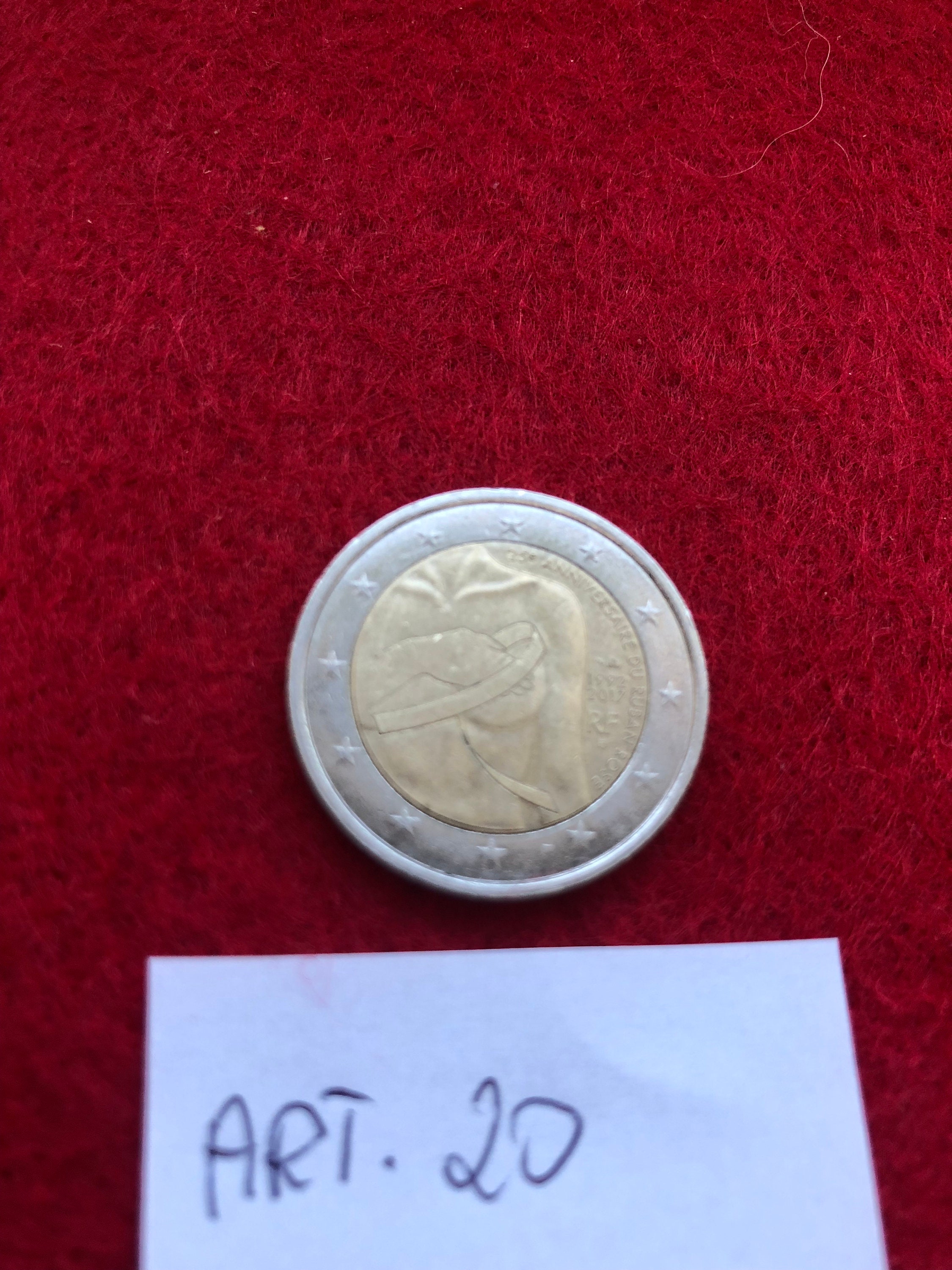 Rare 2 Euro Commemorative Coin France RF 2017 Fight Against - Etsy