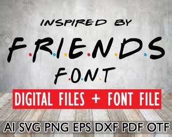 Friends Logo Font | Etsy