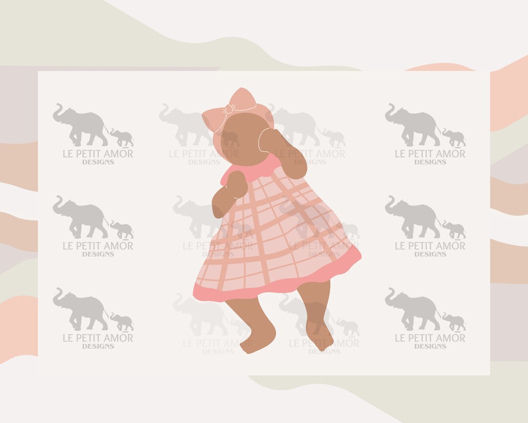 Baby Girl SVG Newborn Baby Girl SVG Pink Dress SVG - Etsy