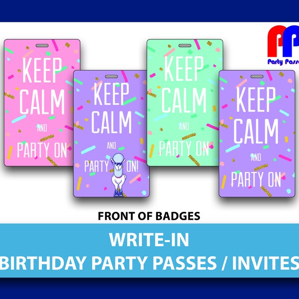 Keep Calm Invitation - Etsy