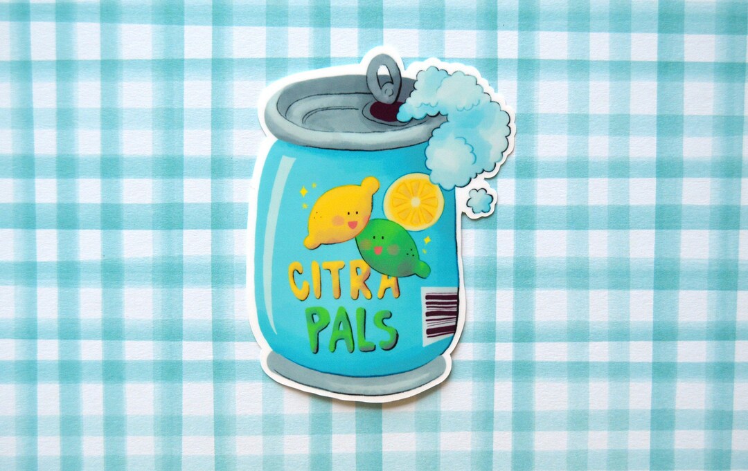 Citra Pals Soda Can Sticker Cute Waterproof Vinyl - Etsy