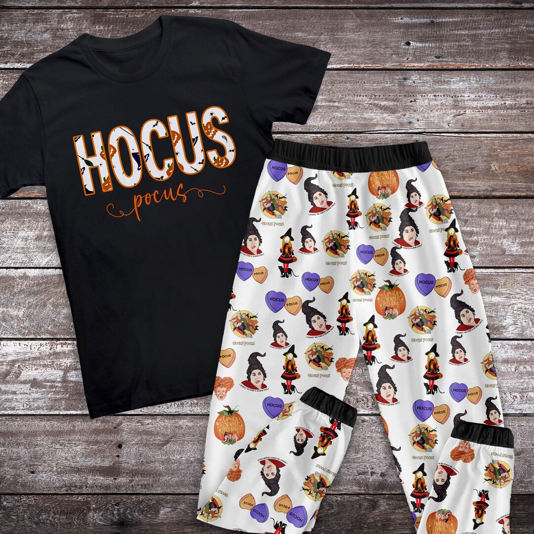 Hocus Pocus Pajamas Set, Personalized Family Pajamas, Family Christmas ...
