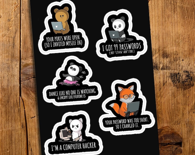 Cyber Security Hacker Port Numbers Stickers - Etsy