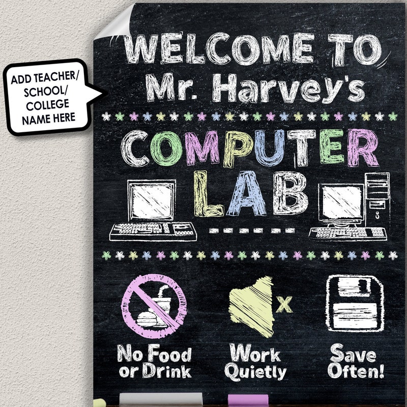 Computer Lab Decor - Etsy