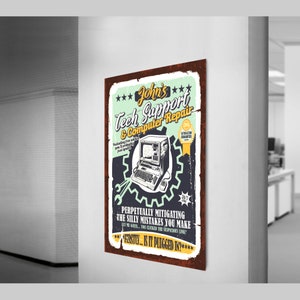 Tech Support Computer Repair Poster - Wall Art for IT Professionals - Etsy
