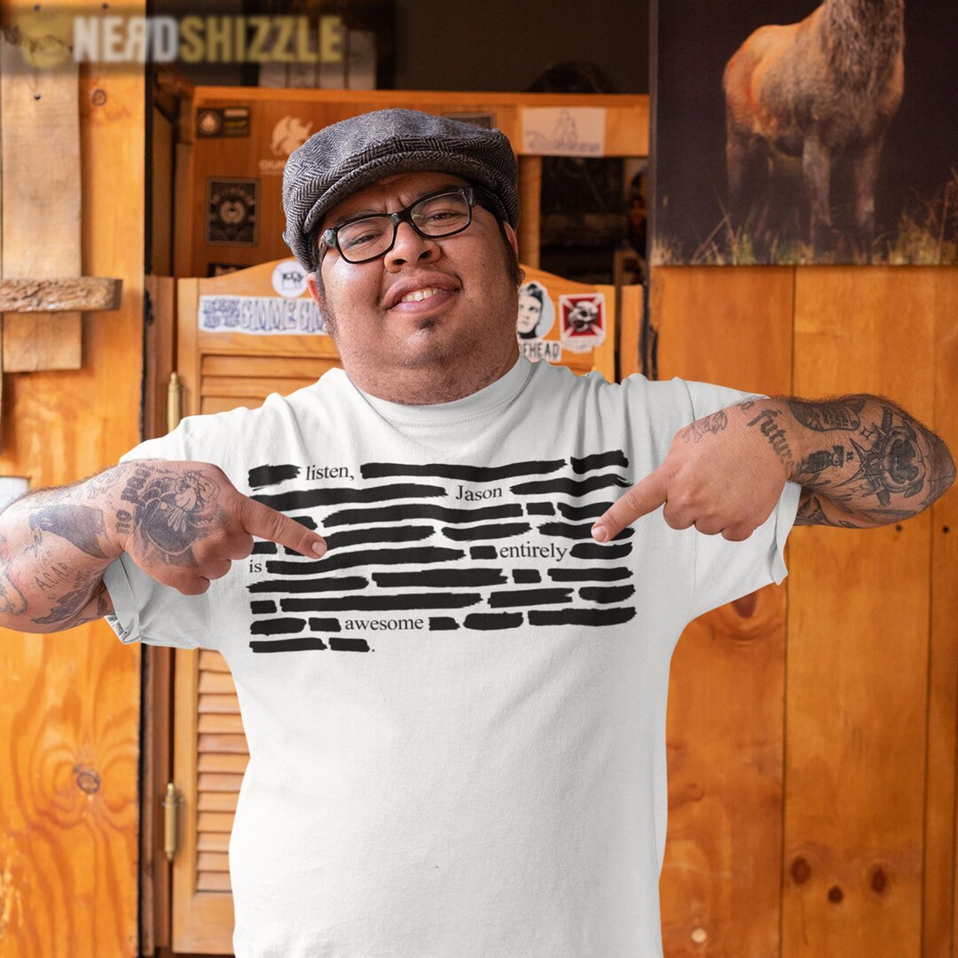 Custom Redacted Shirt - Redact Your Own Message Personalized - Etsy