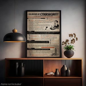 A History of Cybersecurity Poster (funny) A 'totally Accurate' Fact ...