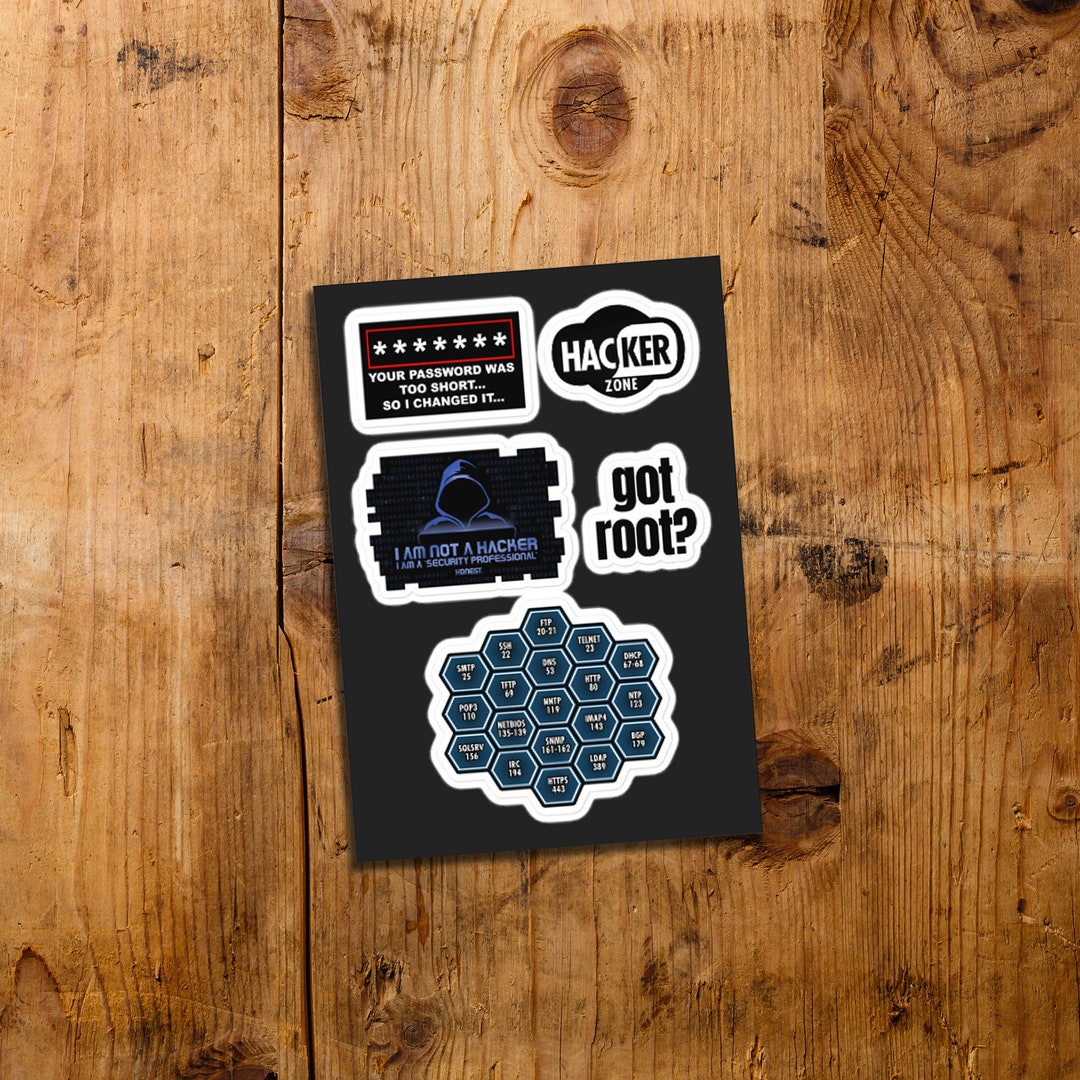 Cybersecurity Hacker Laptop Sticker Pack - Etsy