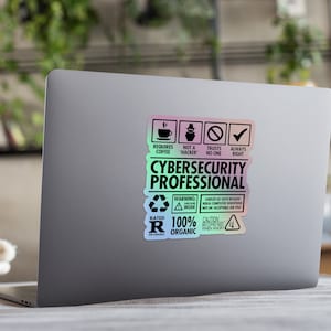 Cybersecurity Professional "not A Hacker" Vinyl Sticker 5.5 ...
