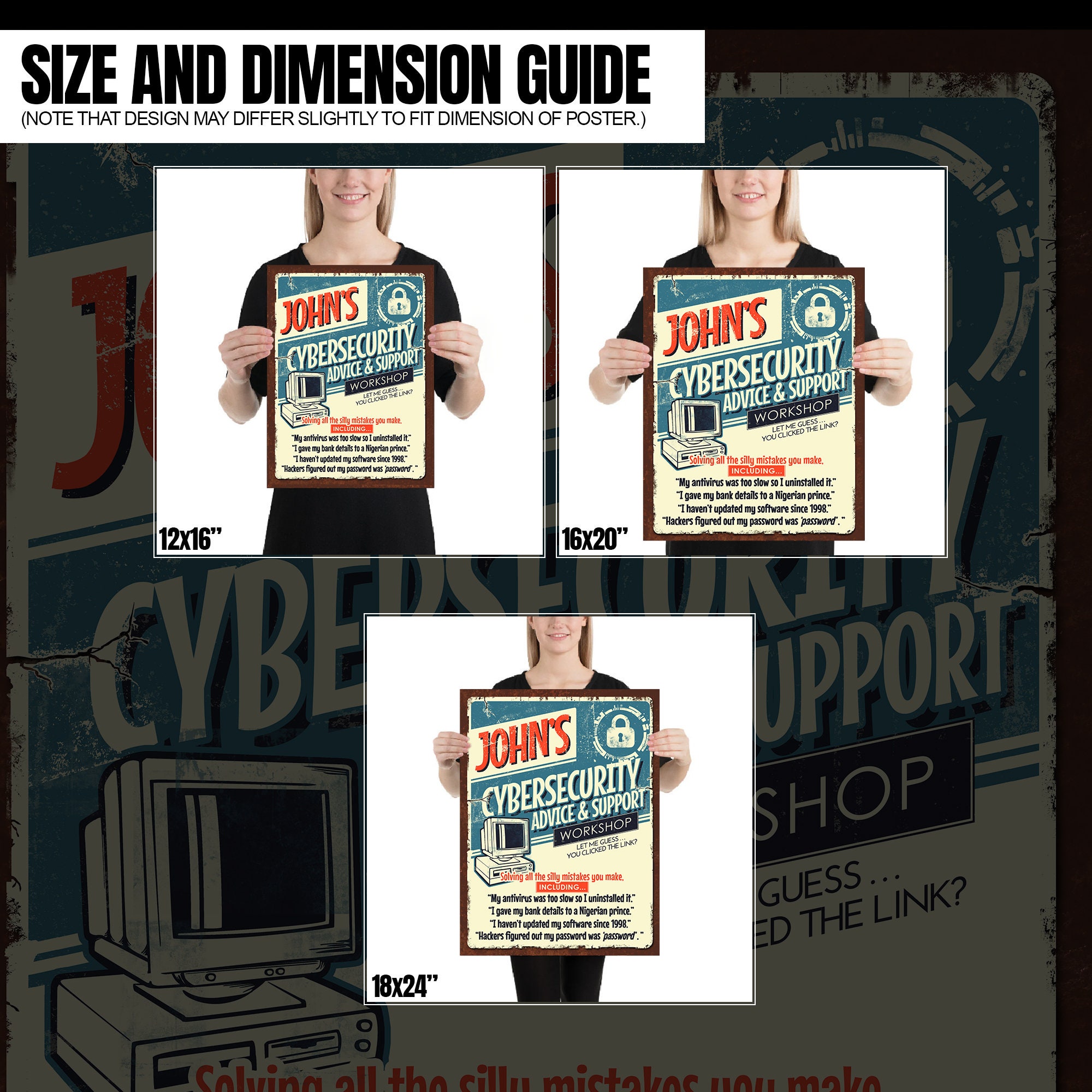 Cybersecurity Advice & Support Infosec Funny Poster Wall Art - Etsy