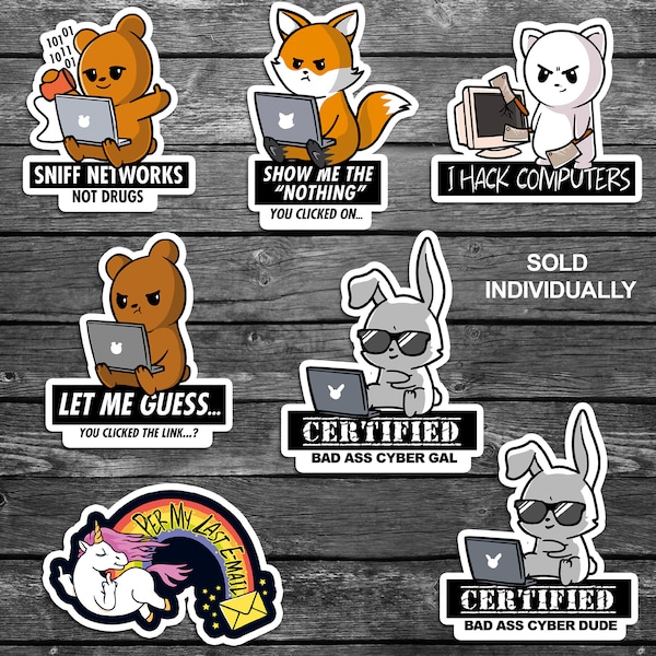 Funny Cybersecurity Stickers - Etsy