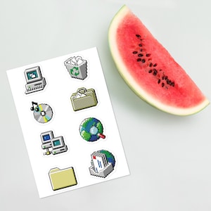Windows 95 Icons Retro Nostalgia 1990s Vintage Computing Stickers Gift ...