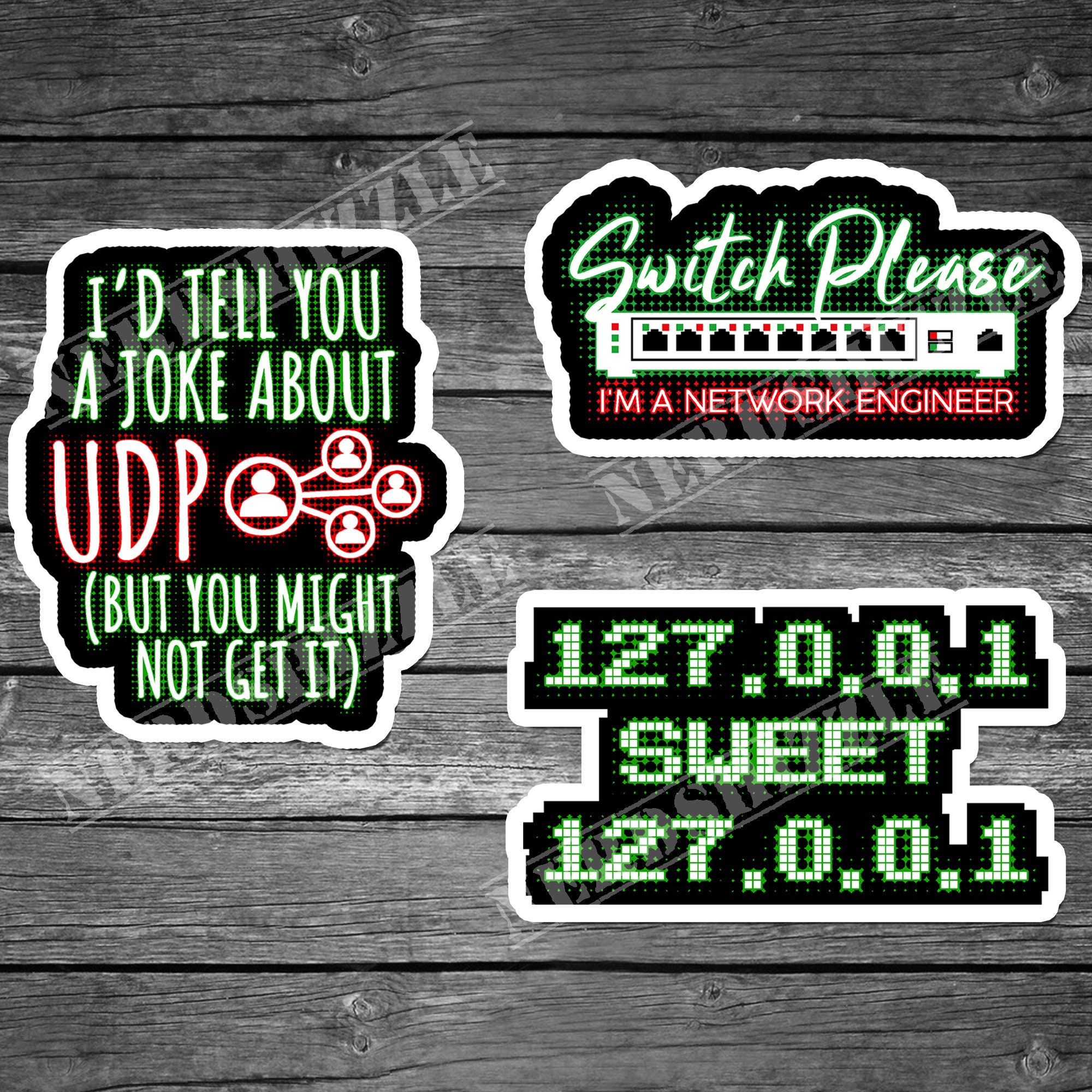 Network Engineer Admin Funny Laptop Sticker Pack Gift for IT Tech ...