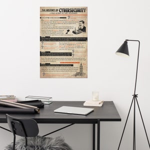 A History of Cybersecurity Poster (funny) A 'totally Accurate' Fact ...