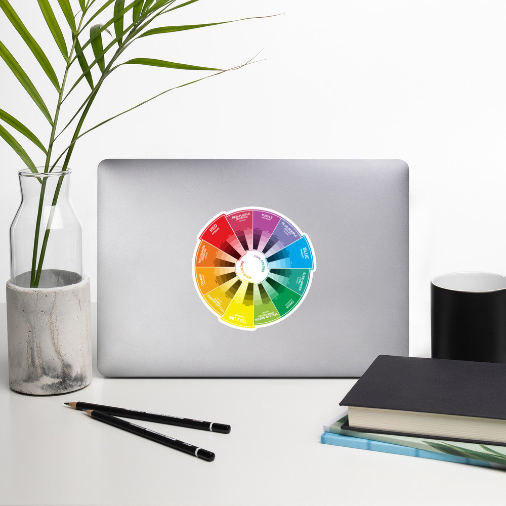 Color Wheel for Graphic Designers and Digital Artists Sticker - Etsy