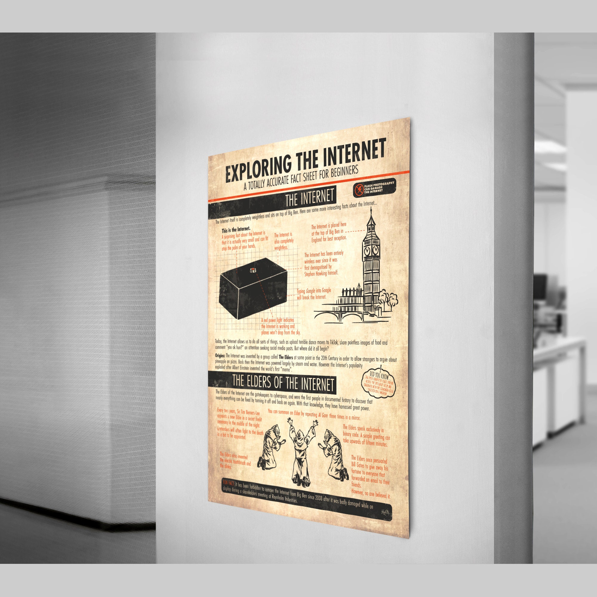 Elders Of The Internet Funny It Crowd Poster Wall Art For It