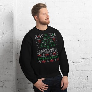 Santa's Favorite Cybersecurity Pro Funny Ugly Christmas Jumper Sweater ...