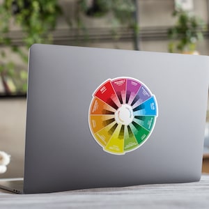 Color Wheel for Graphic Designers and Digital Artists Sticker - Etsy