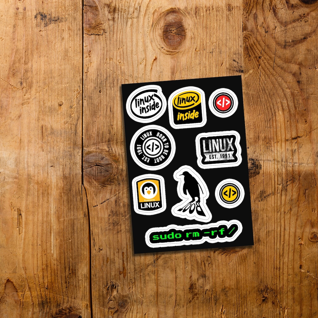 Linux Stickers Pack - Linux Inside Powered by Linux Stickers - Pack of ...