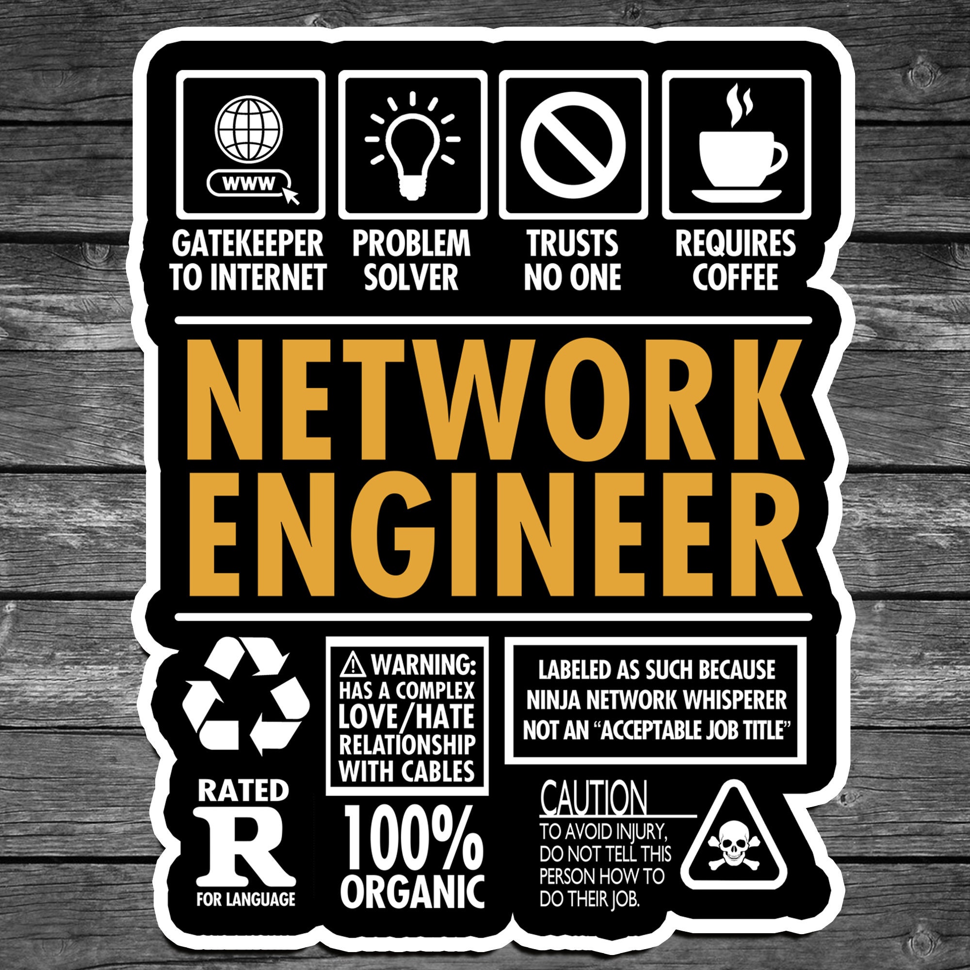 Network Engineer gatekeeper to Internet Vinyl - Etsy