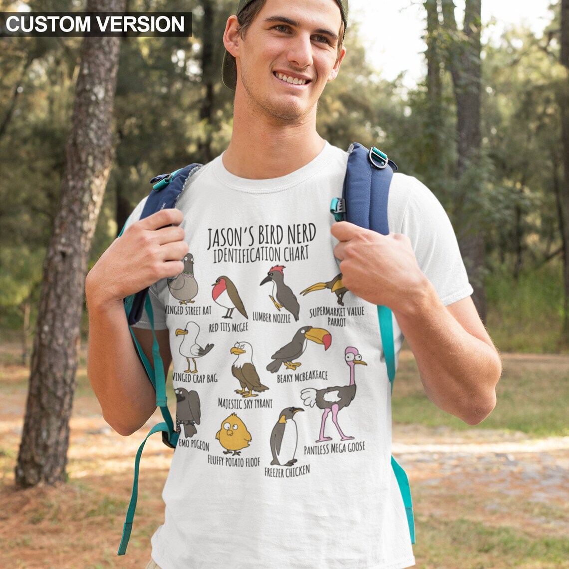 Bird Watchers Funny Bird Identification Chart Ornithologist - Etsy