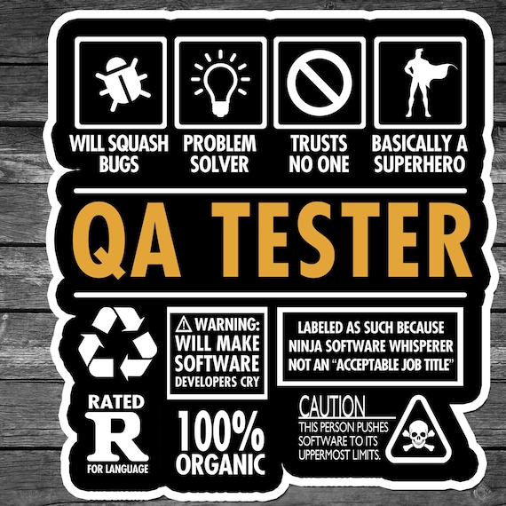 I'm a Quality Assurance QA Tester Funny Sticker - Etsy I'm a Quality Assurance QA Tester Funny Sticker - Etsy