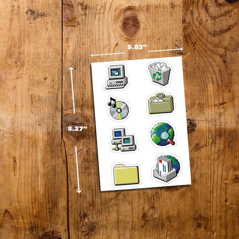 Windows 95 Icons Retro Nostalgia 1990s Vintage Computing - Etsy