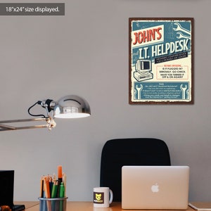 IT Helpdesk Tech Support Department Funny Gift Wall Art Poster - Etsy
