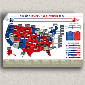 US Presidential Election 2024 Wall Chart - Fill in the Electoral ...